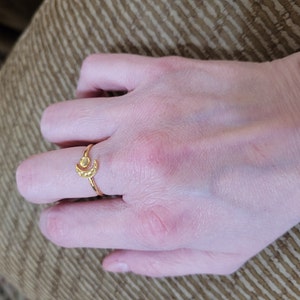 Gold Dna Ring Gold Twist Band Ring Double Helix Ring Thin - Etsy