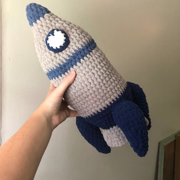 Rocket Crochet Pattern, Amigurumi Spaceship Pattern Pdf-rocket Toy ...