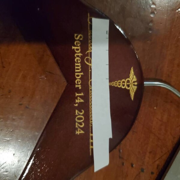 1st White Coat Hanger, Personalized Nurse Practitioner Hanger, Nurse ...