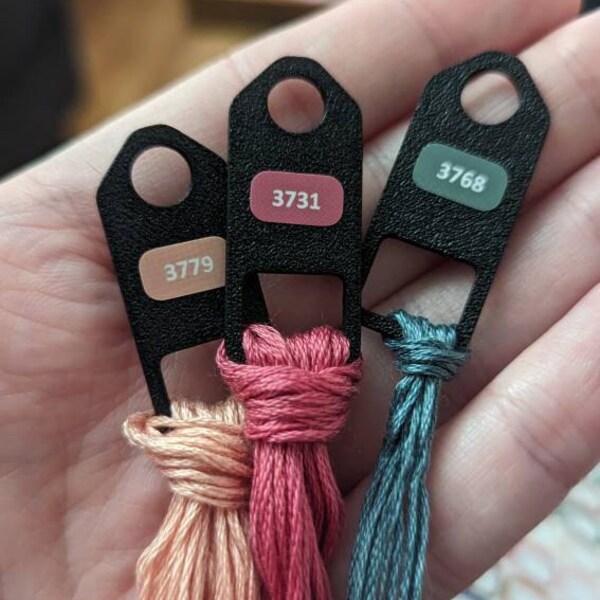 MIDI Floss Thread Drops With Label Tag Slot Cross Stitch, Embroidery ...