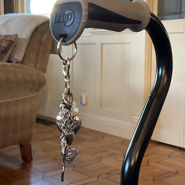 Heart Locket Keychain, 8 Ball Keychain, Y2K Clutter Bag Charm With ...