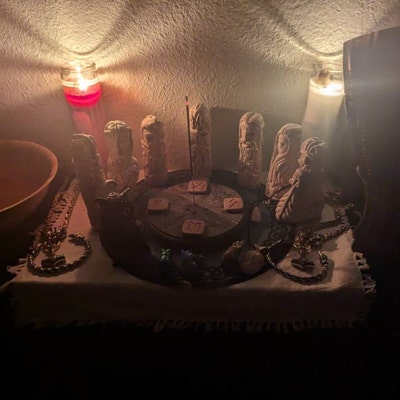 Freyr Totem Altar Frey Statue Norse Pagan Asatru Figurines - Etsy