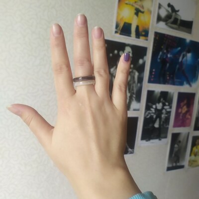 Minimalist Chunky Rings Funky Acrylic Ring Retro Resin - Etsy