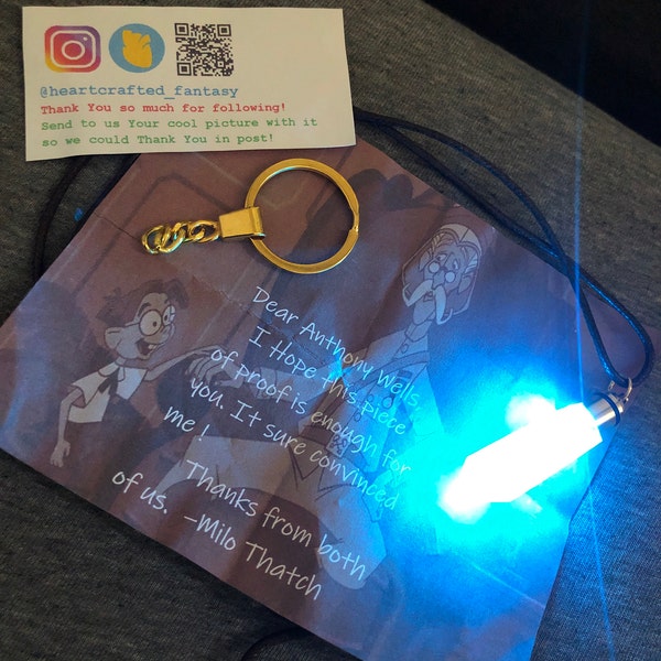 Disney's Atlantis the Lost Empire Kida Crystal Handcrafted Glowing ...