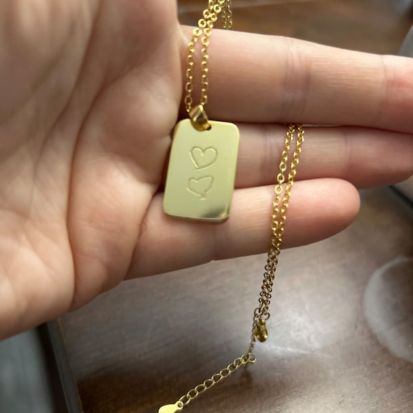 Handwriting Necklace • Custom Signature Necklace • Engraved Actual Your ...