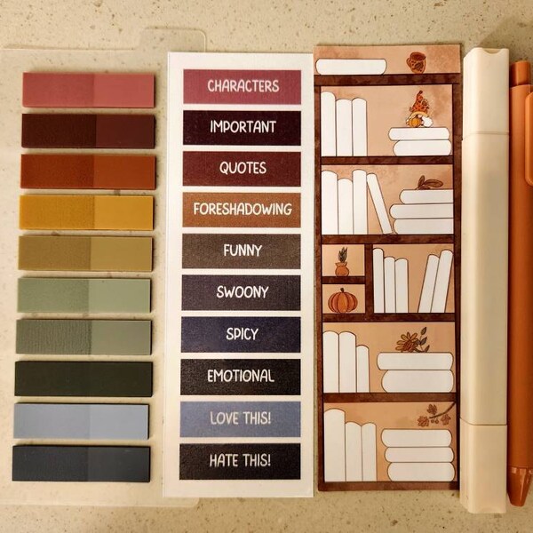 Custom ROMANCE Annotation Bookmark Key Bookmarks Handmade Laminated ...