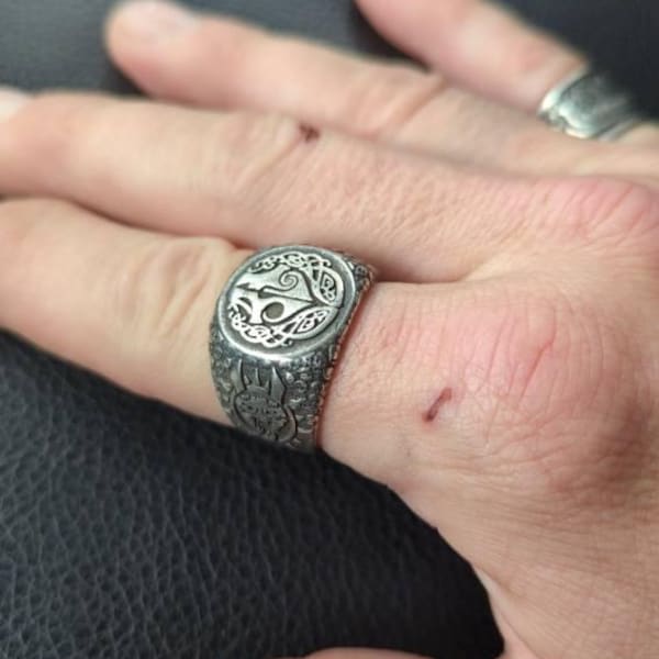 Custom Norse Viking Hel Ring Asatru Mens Celtic Jewelry - Etsy