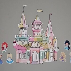 Princesses Collection 3 Transparent or White Waterproof Vinyl Stickers ...