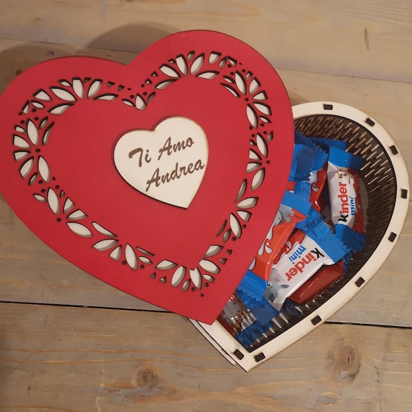 Heart Shaped Box Svg Laser Cut Files - Heart Box Svg Files for Laser ...