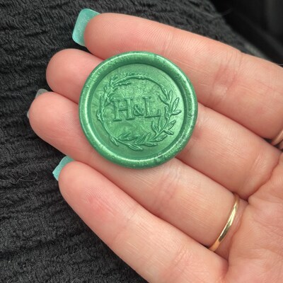 Custom Wax Seal Stickers, Custom Any Logo, Wedding Invitation Wax Seals ...