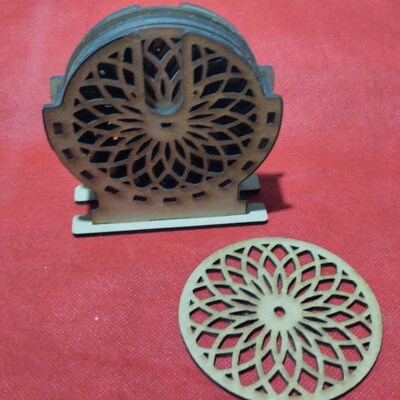 6 Different Patterned Decorative Round Box Laser Cut Svg Files, Laser ...