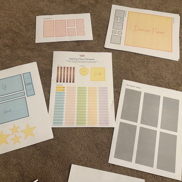 Sage Seating Chart Elements, Seating Planner, Table Plan, Wedding ...