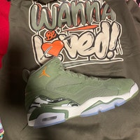 Jordan Retro 5 Olive 5s Shirt to Match CELADON PMR - Etsy