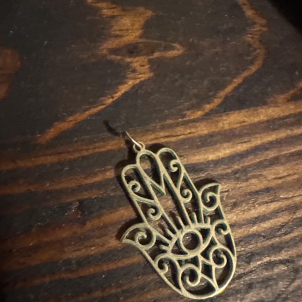 18K Gold Hand of God Necklace, Custom Hamsa Necklace, Protection ...