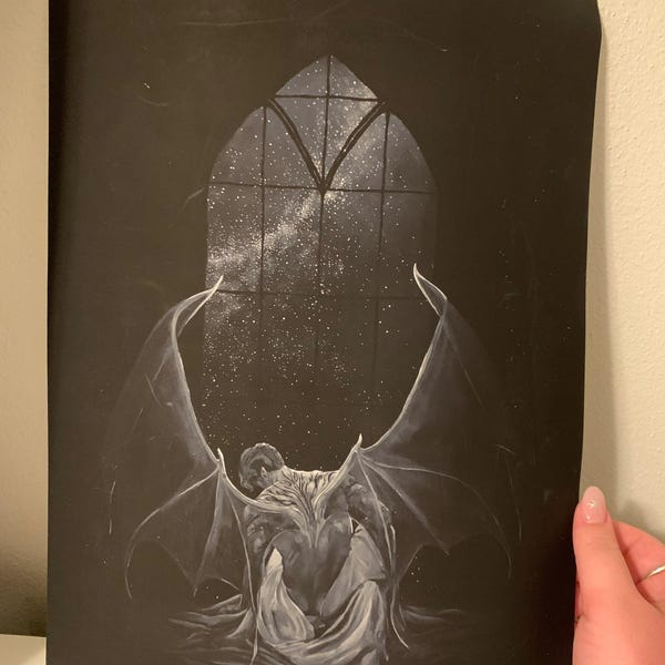 Rhysand Art Print: High Lord, Acotar Fantasy, Black and White Giclee - Etsy