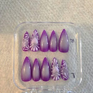 Talavera Nails | Mexican Tile Nails| Barro Nails | Press-ons | Mexican ...