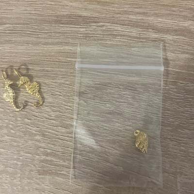 Vermeil Heart Outline Tiny Charms 18k Gold Plated Over Sterling Silver ...