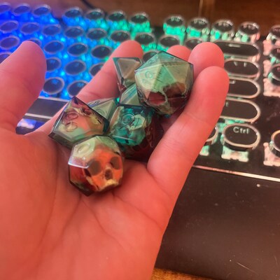 Dice Set Skull Sharp Edge, D&D Dice Set for Dungeons and Dragons D and ...