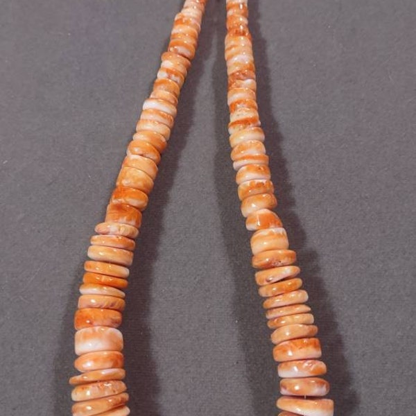 AAA Natural Spiny Oyster Shell Beads . Graduated Shape. High Polished ...