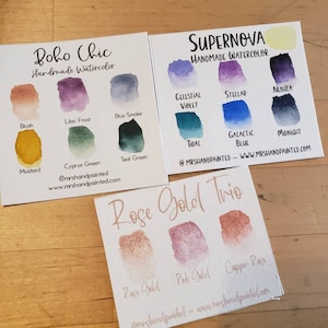 Handmade Watercolor Paints SUPERNOVA Artisan Paint Palette, Set of 6 ...