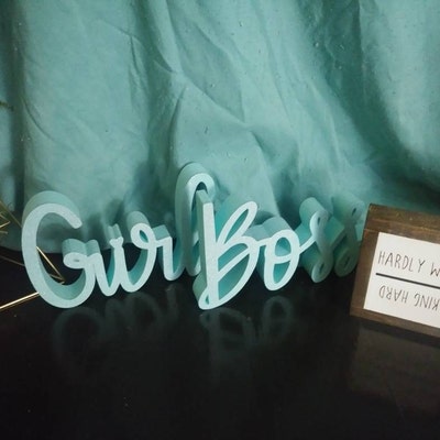 Flippable Desk Sign, Working Hard Quote, Hardly Working Sign, Funny ...