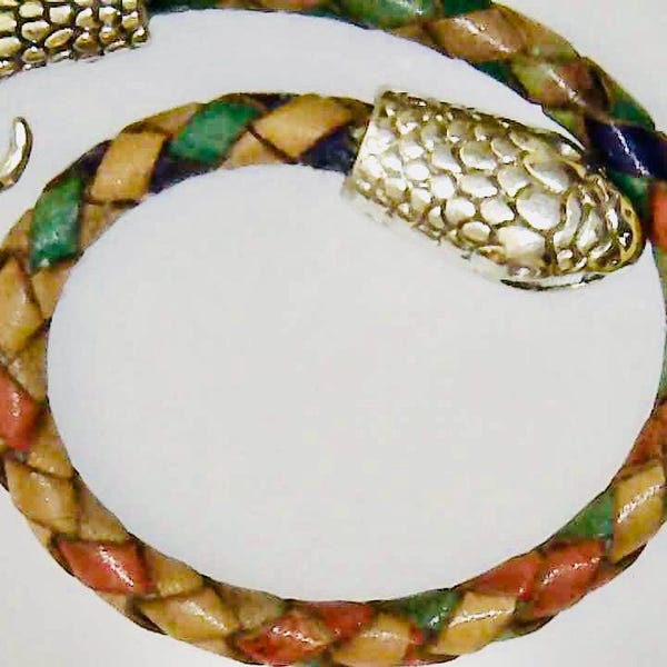 3mm Premium Leather Genuine Leather Round Bolo Braided Leather Cord ...