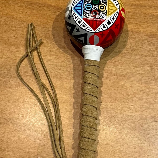 TRADITIONAL PLAINS RATTLE - Native American, Music Instrument, Rattle ...