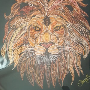 The Original Quilled Scrollwork Fox Pattern - Etsy