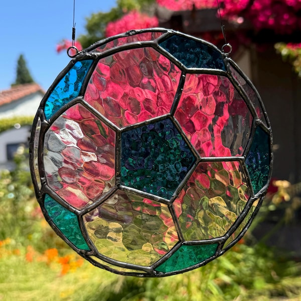 Stained Glass Soccer Ball Pattern, Suncatcher Design (digital Download ...
