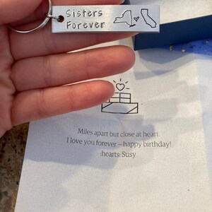 Best Friends Map Custom Long Distance Friendship State Key | Etsy