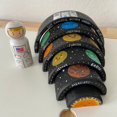Personalised Space Stacker Toy - Etsy