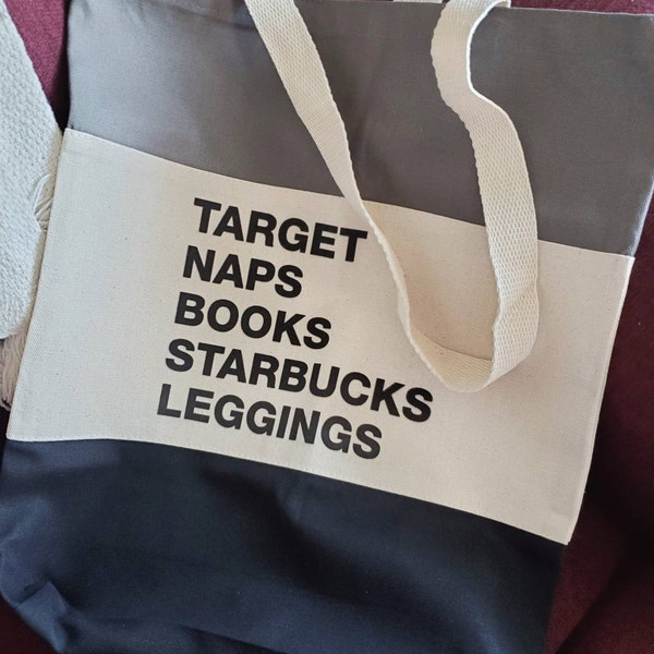 Custom Tote Bags, 4 Words Tote, Your Favorite Things, Personalized Tote ...