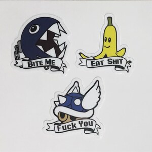 Chain Chomp Vinyl Sticker Mario Kart Nintendo - Etsy