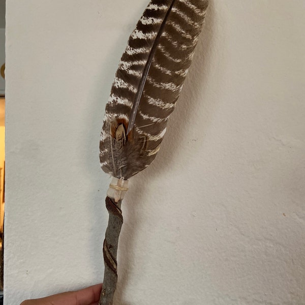 Black Onyx Crystal Smudging Wand Alter Tool for Clearing Energy and ...