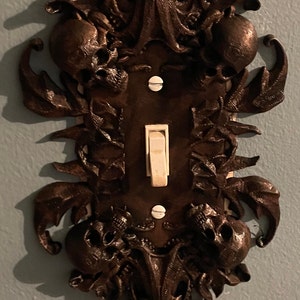 Gothic / Horror / Spooky Light Switch Cover Rocker Cover Power Outlet ...