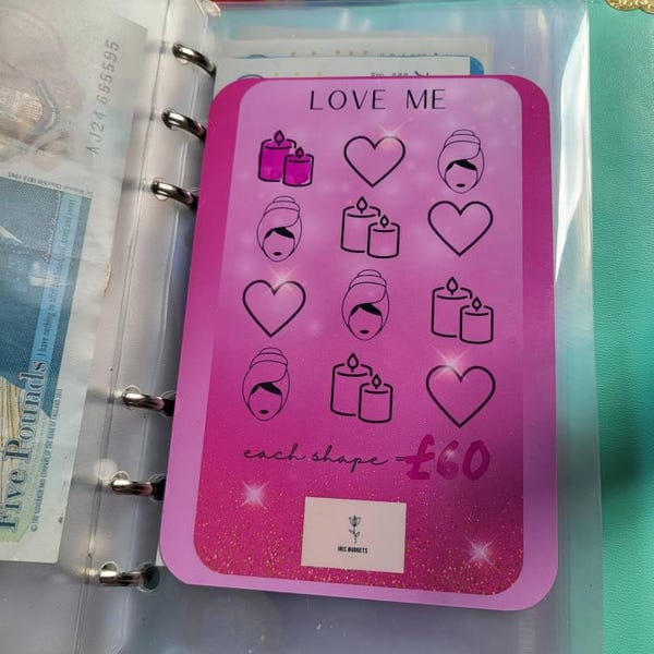 I Love You! Sticker Savings Challenge | Stickers & Savings Dashboard ...
