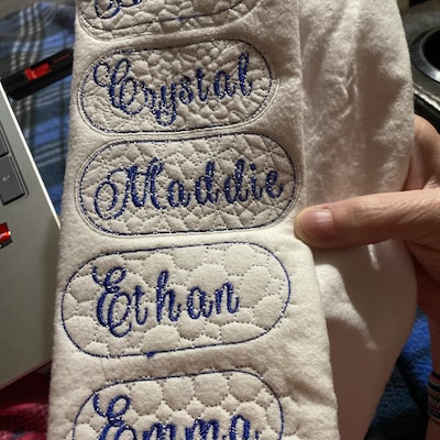 Emma Script Machine Embroidery Font Monogram Alphabet 3 Sizes - Etsy