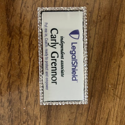 Wearable Magnetic Rhinestone Bling Name Tags. With Your Logo and Names ...