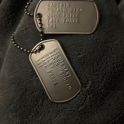 Simon 'ghost' Riley US Military Dog Tag Set - Etsy