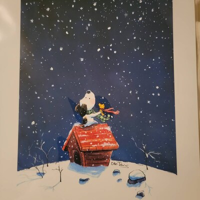 Snoopy and Woodstock Watercolor Print - Etsy Canada