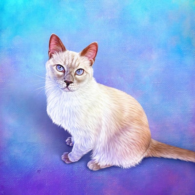Cat Painting Custom Cat Art From Photos. Custom Cat Portrait. - Etsy