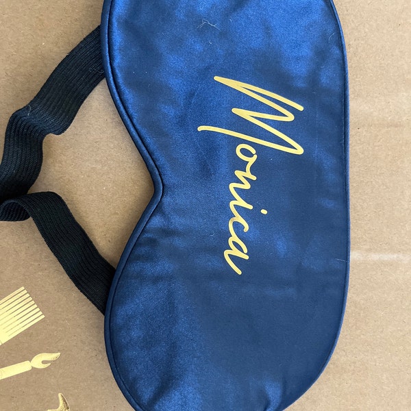 Bridesmaid Gift Custom Printed Eye Mask, Bridal Party Gift Set Sleep ...
