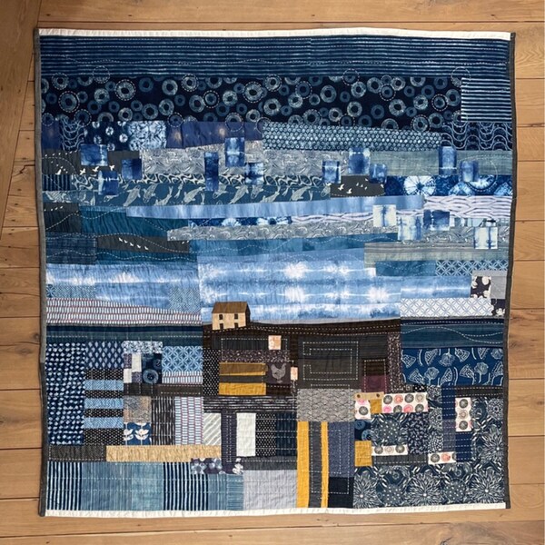 97 Fiber-nacci: Very Large Boro Inspired Quilt • Lots of Sashiko ...