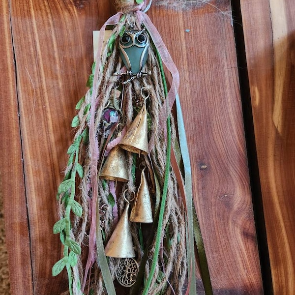 Witch Bells (fairy Themed), Protection Bells With Crystals, Magic Home ...