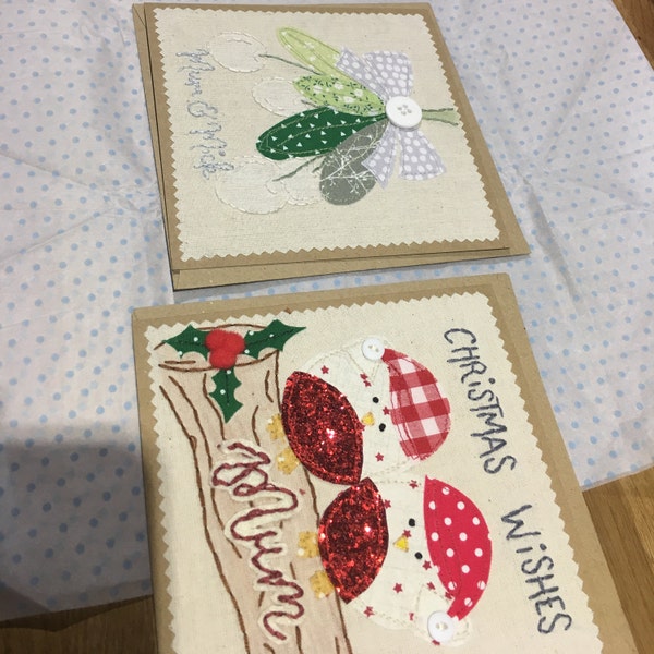 New Home Hand Stitched Textile Card - Etsy UK