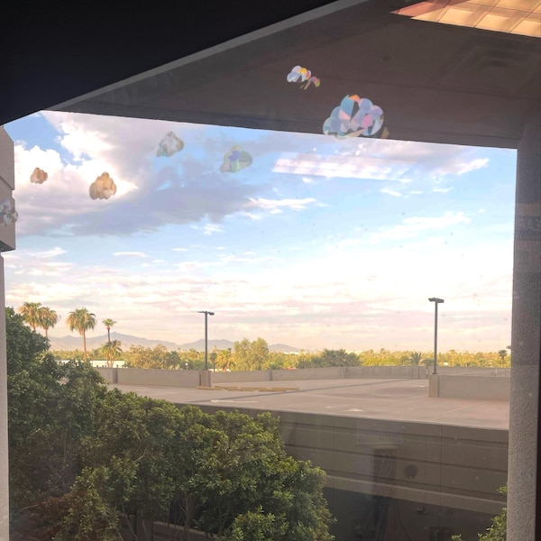 Three Level Crystal Suncatcher (gold), Prism Suncatcher, Gift for Her ...