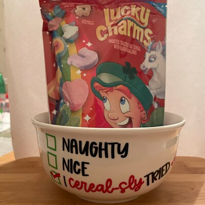 Naughty Nice I Cereal-sly Tried SVG, Cereal-sly on the Nice List ...