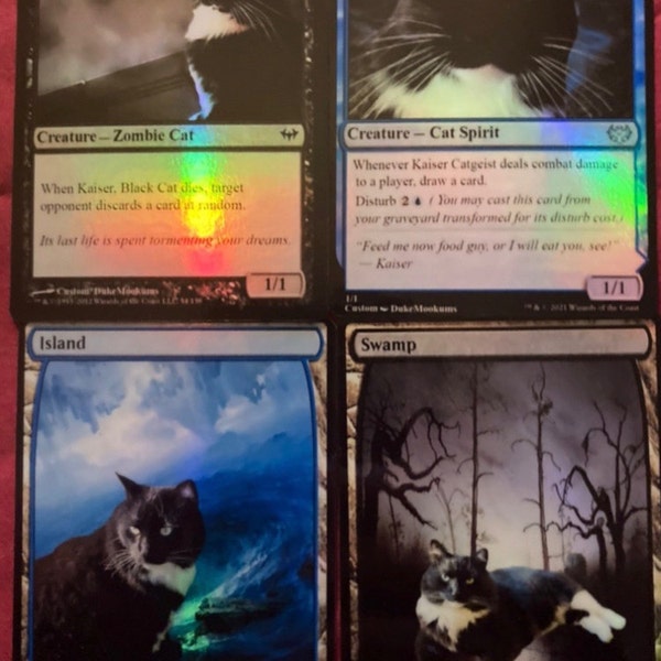 Personalized Pet Magic the Gathering Foil Land - Etsy