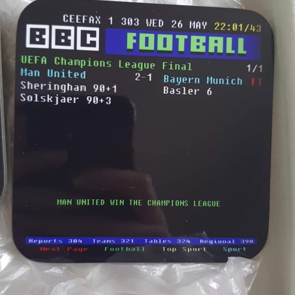 Chelsea 2004/05 Champions Premier League Table Ceefax Football Match ...