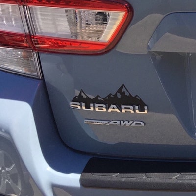 Mountain Badge Decal for Subaru, Decal for Crosstrek, Crosstrek Badge ...